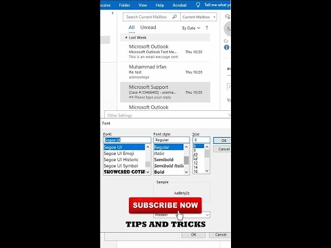 How to increase font size in Outlook || #shorts #shortsvideo #youtubeshorts