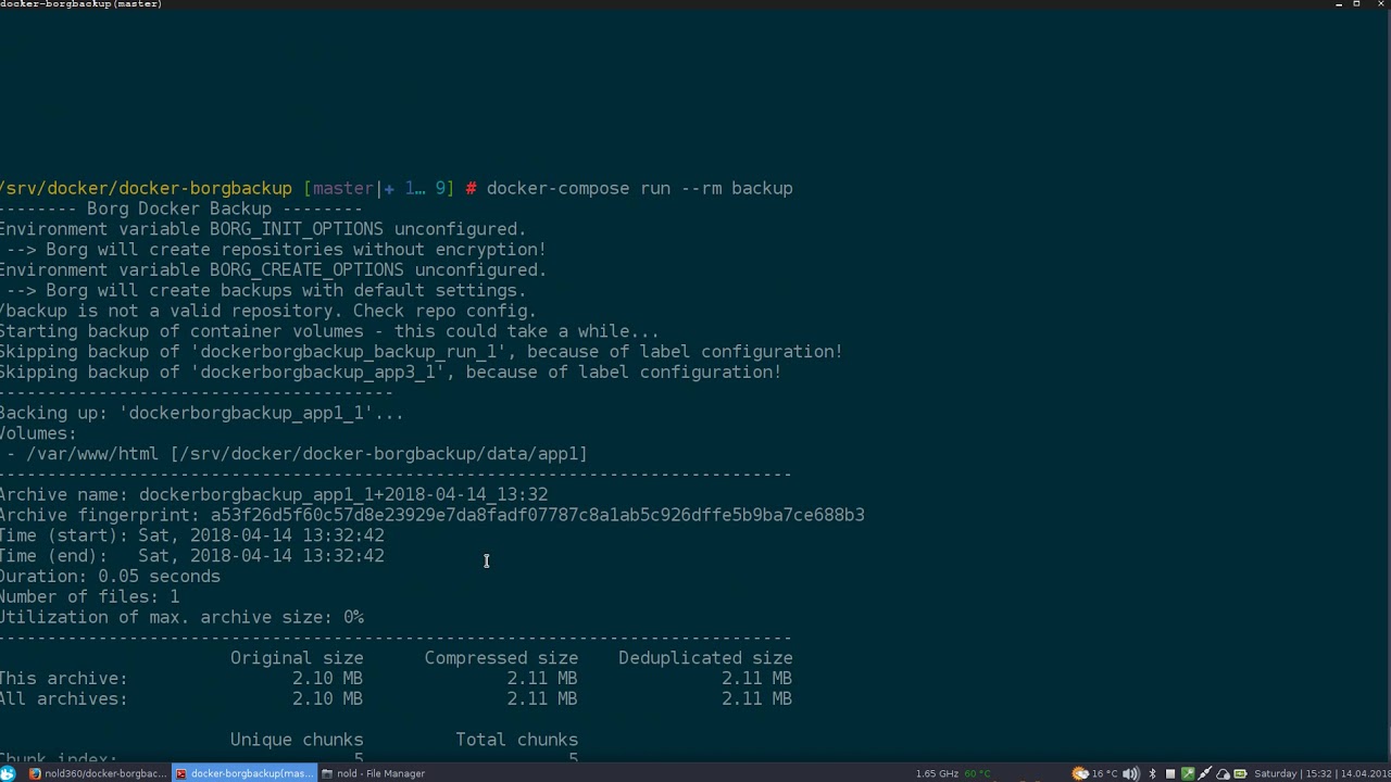 Docker: Full Automated BorgBackup