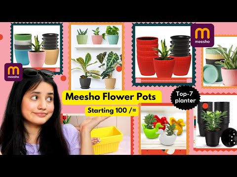 *Viral* Flower Pots Haul Meesho Starts@Rs100 | Meesho Planter Review | Meesho Flower Pots #meesho