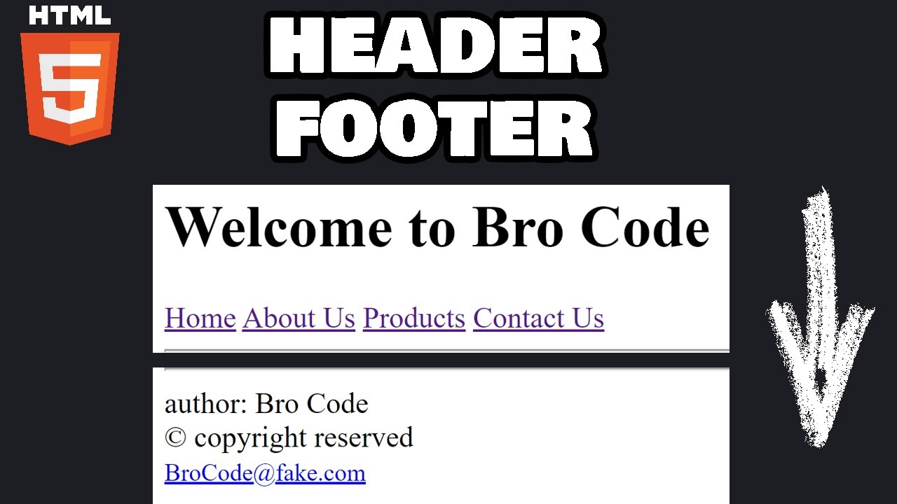 Learn HTML headers & footers in 5 minutes! 🤯