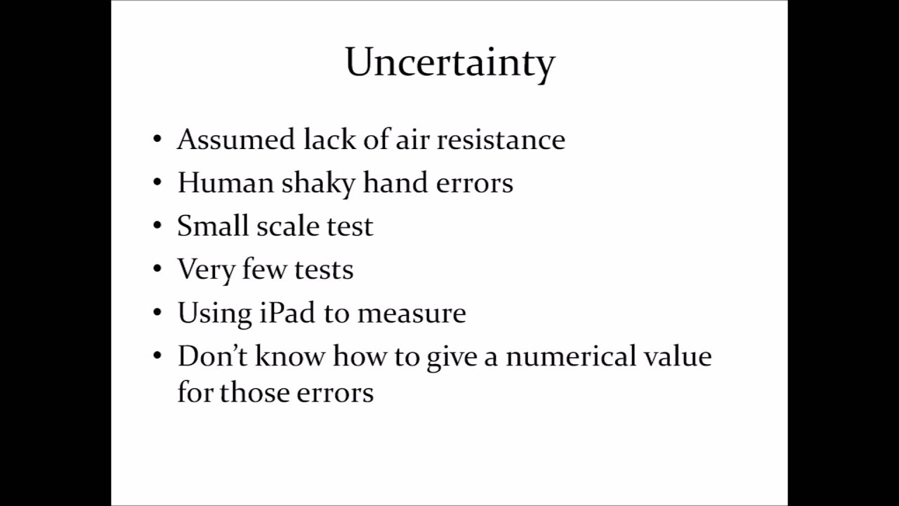 Lab 2 - measuring acceleration due to gravity