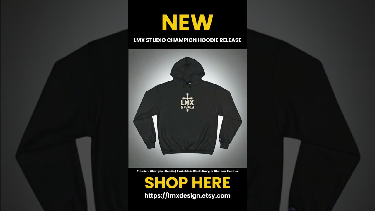 NEW DROP: LMX Studio Champion Hoodie. Premium streetwear built different. Shop now👉.lmxdesigns.com
