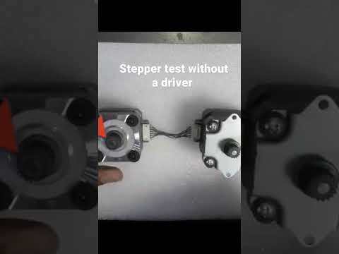 stepper motor test without a driver