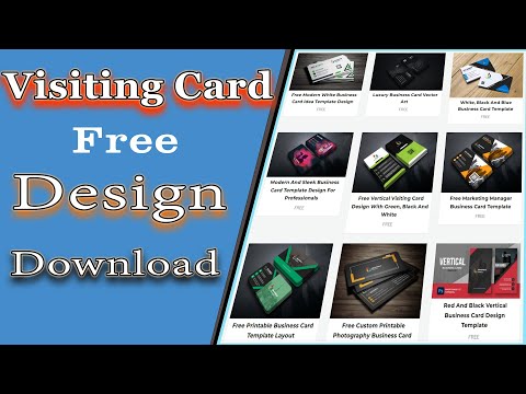 Free Visiting Card Design Download | Professional Visiting Card Templates