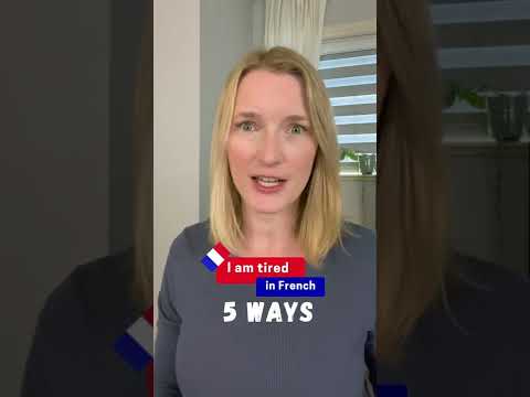 5 Ways to Say I AM TIRED in French #short
