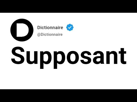 Supposant Signification En Français