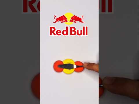 Red Bull logo Color mixing#redbull #ytshorts #shorts #colourmixing #satisfying #redbullgivesyouwings
