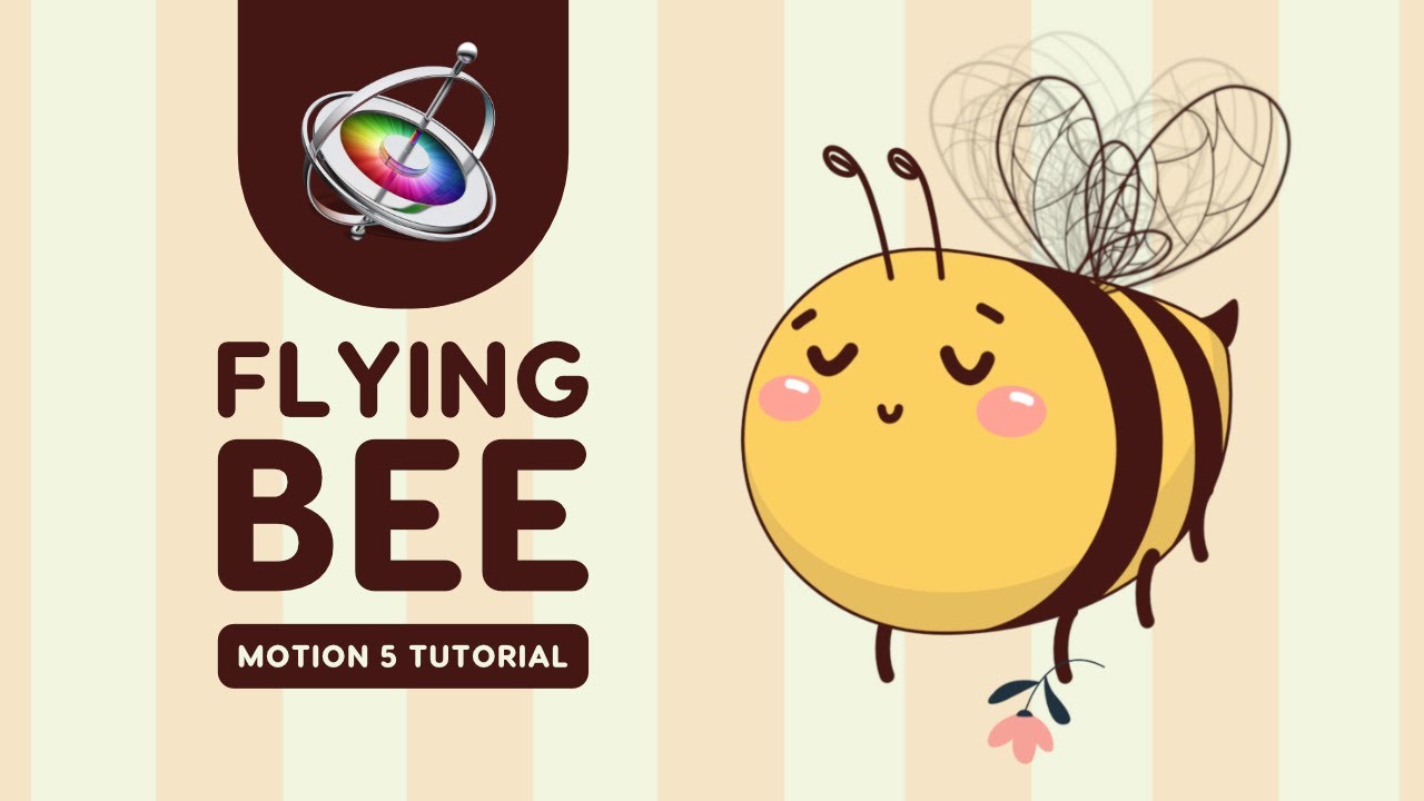 How to Animate a Flying Bee - Apple Motion 5 Tutorial
