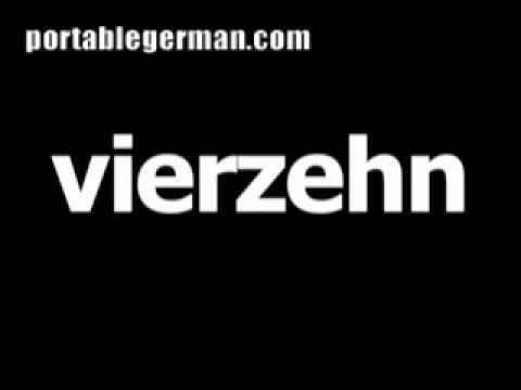 German word for fourteen is vierzehn