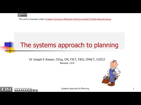 The Systems Approach to Planning