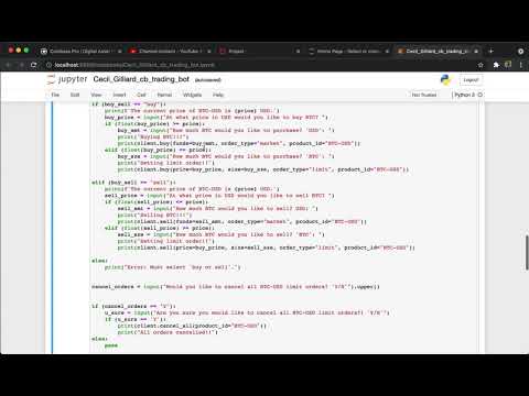 Coinbase API Crypto Trading Bot