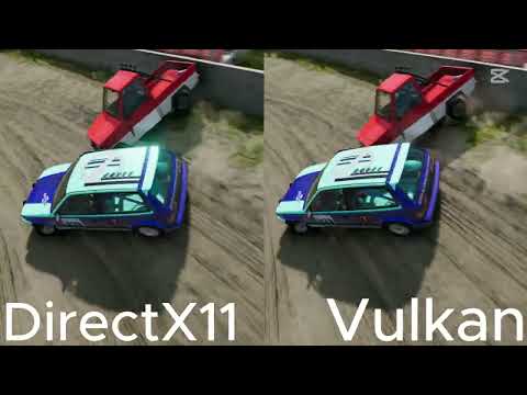 Beam ng DirectX 11 vs VULKAN game rendering