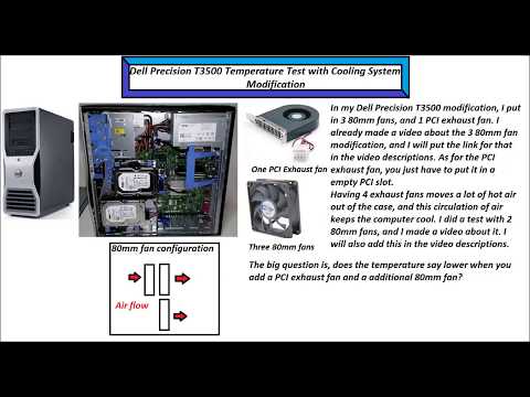 Dell Precision T3500 Cooling System Temperature Tests