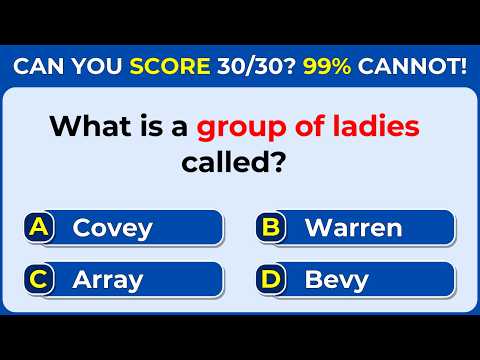 How Strong Is Your Vocabulary? Can You Score 30/30? 99% Cannot! #challenge 34