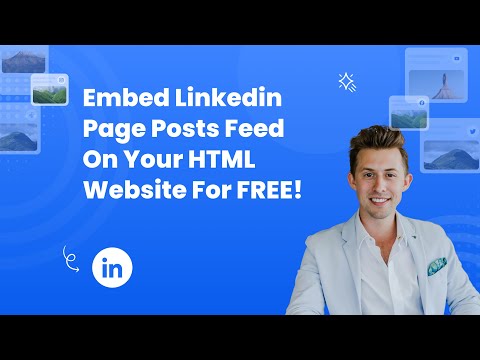 How to embed Linkedin page posts feed on your HTML website for FREE? #embed #linkedin #sociablekit