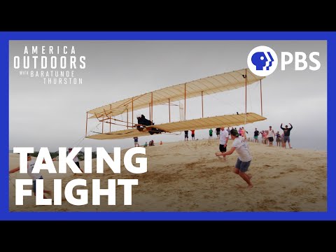 Flying a 1902 Wright Brothers Glider in Kitty Hawk | PBS