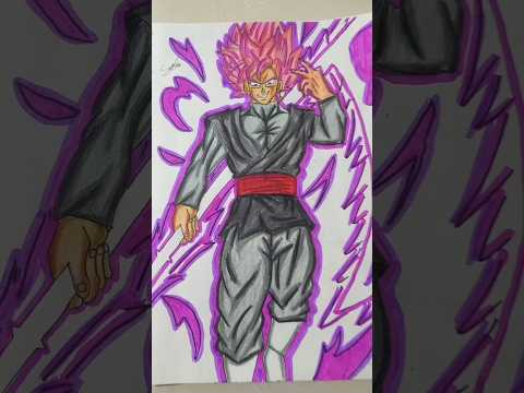 Goku blak dibujo🎨 #gokublak #dragonball
