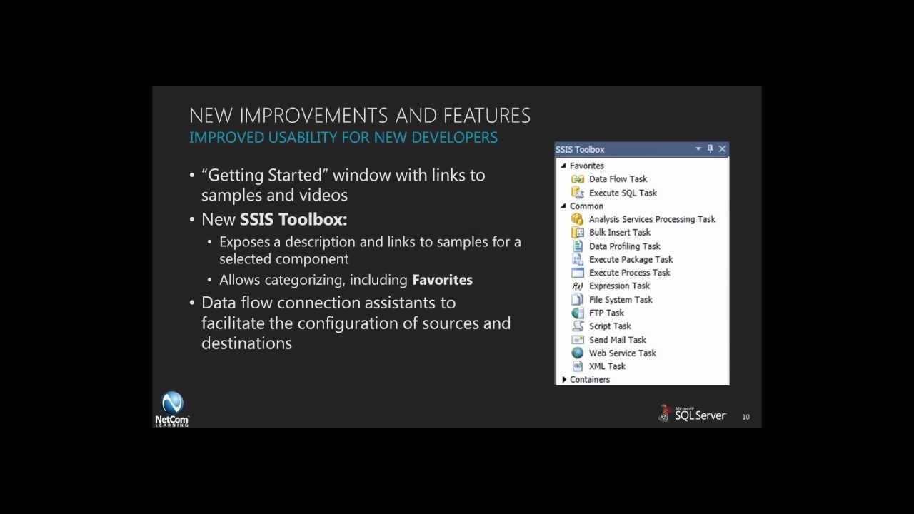 SQL Server 2012 Training: Integration Services Improvements & Features