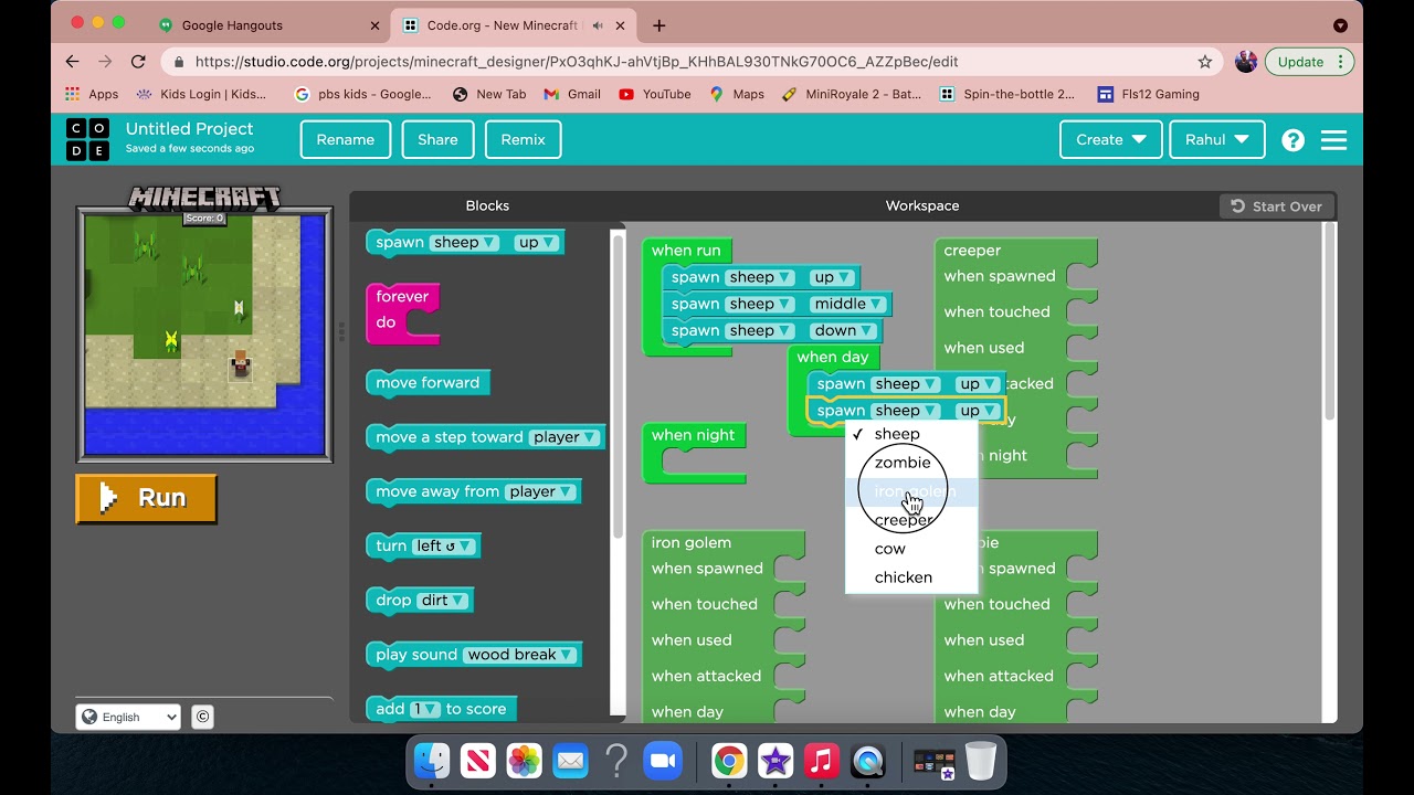 Code.org: Easy Minecraft coding tutorial