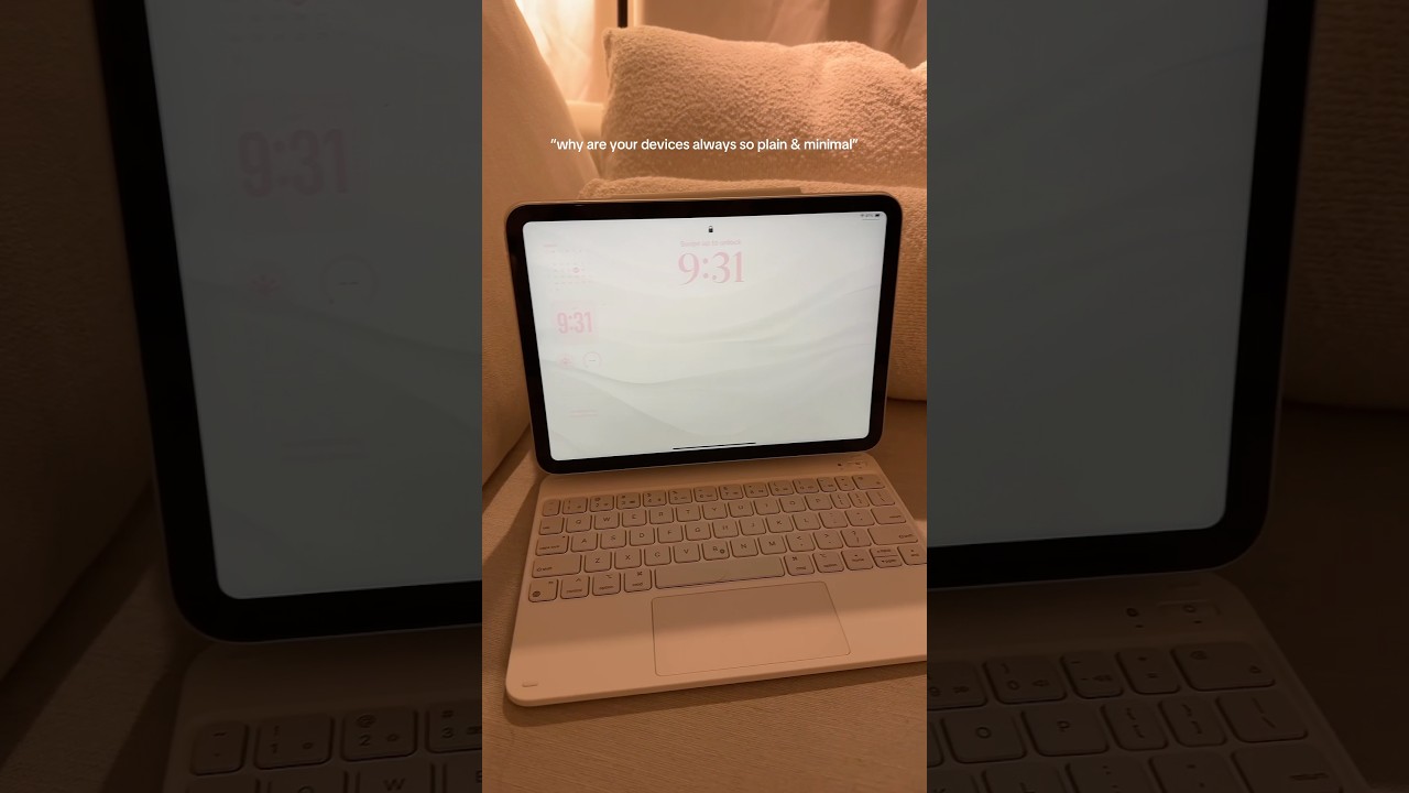 My minimalistic white iPad 🤍 #apple #ipad #minimal