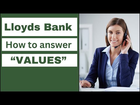 Lloyds Bank Interview : Aligning with Core "VALUES" for Any Role