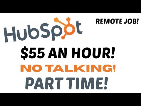 Hubspot Hiring! $35 - $55 An Hour! Part Time Remote Jobs Work From Home Jobs + Side Hustles!