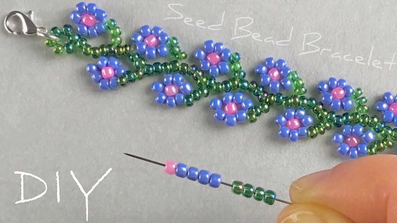 Seed Bead Daisy Tutorial: How to Make Beaded Daisy Chain Bracelet
