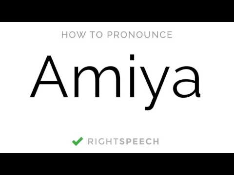 🔴 Amiya - How to pronounce Amiya - American Girl Name