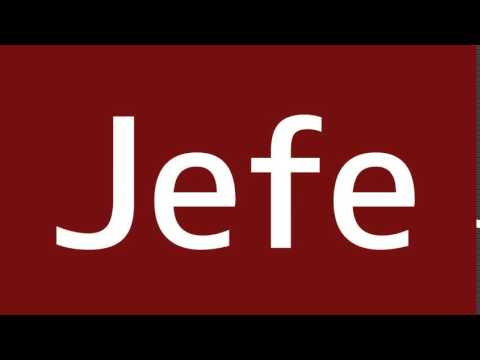 How to say Chief in Spanish