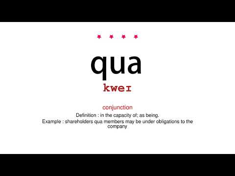 How to pronounce qua - Vocab Today