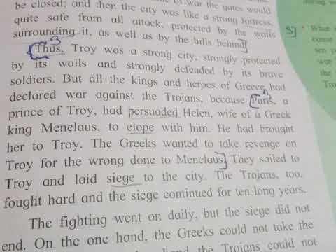 The fall of Troy easy explanation in Marathi for Maharashtra Marathi med students