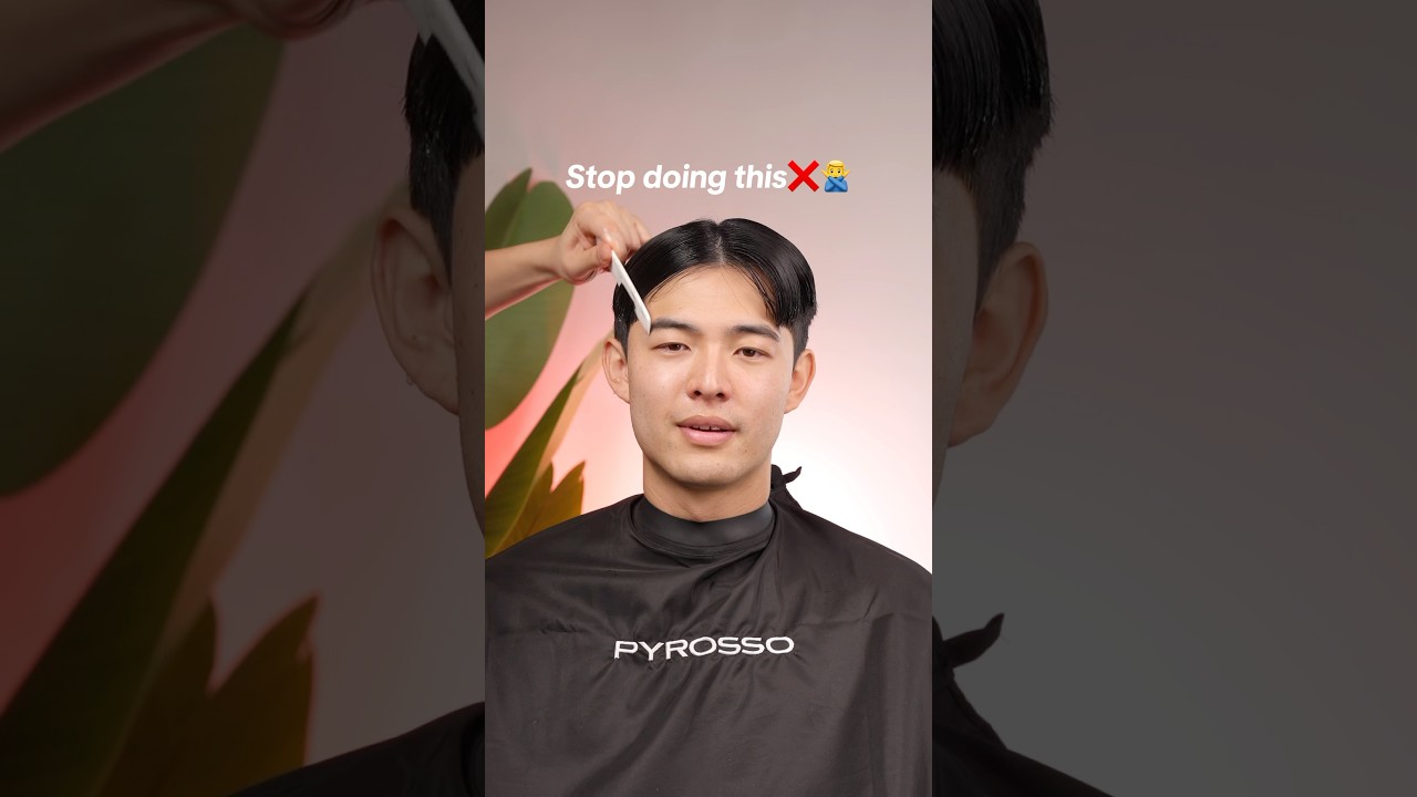 Middle part tutorial for Asian Hair (Easy)