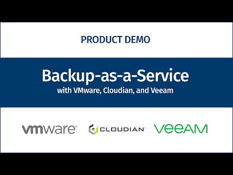 DEMO: VMware/Cloudian/Veeam Backup-as-a-Service