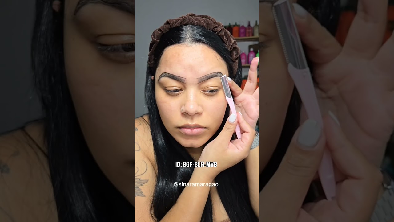 design de sobrancelha + Henna da shopee #henna #shopee #sobrancelhas #autocuidado #diy #beleza #