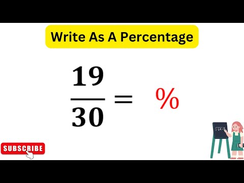 19 out of 30 as a Percentage