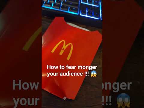 How to fear monger your audience! (works 100% 😱) #shorts