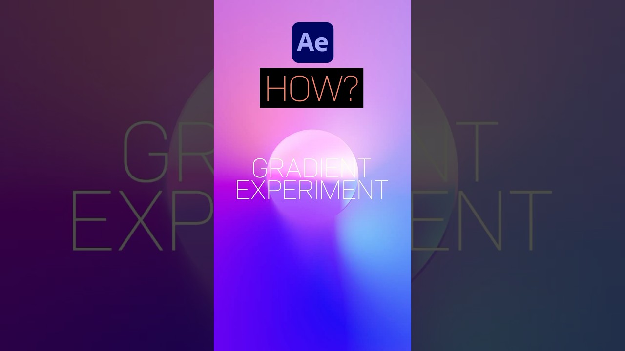 Dreamy Gradient Animation in After Effects | Tutorial