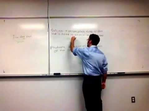 A better lecture on sentence structure?