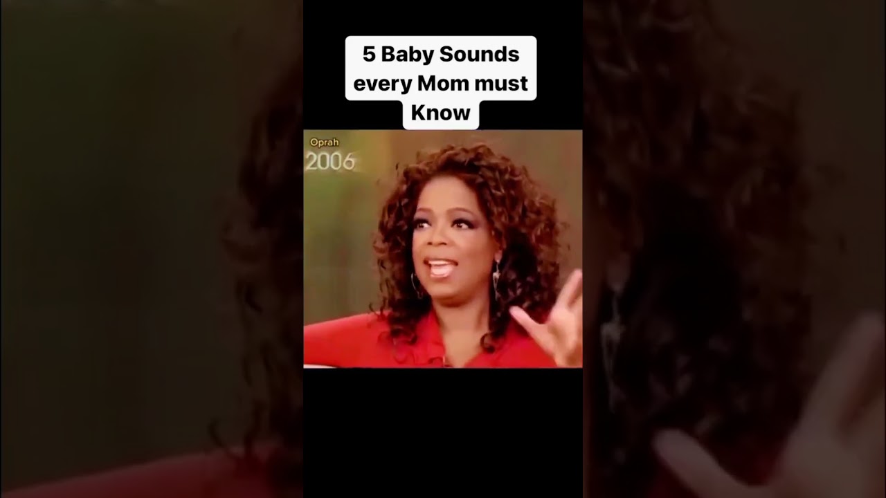 5 baby sounds every mom must know