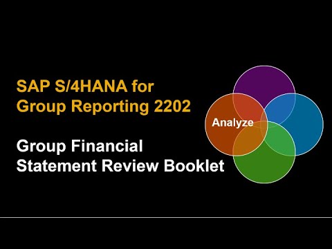 Discover SAP S/4HANA for Group Reporting - Group Financial Statement Review Booklet