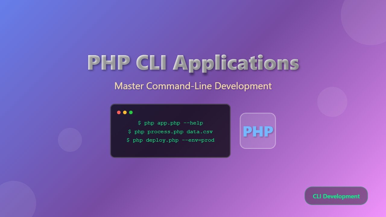PHP CLI: Build Command-Line Applications for Beginners