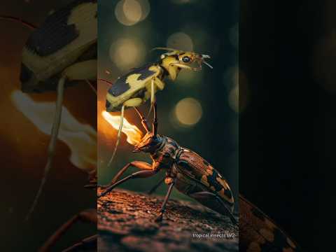 What Happens When Bombardier Beetles Get Angry - Bombardier Beetles and Longhorn Beetles🥶 #beetle