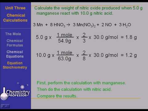 Limiting and Excess Reagents