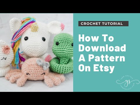 How To Download A PDF Crochet Pattern On Etsy
