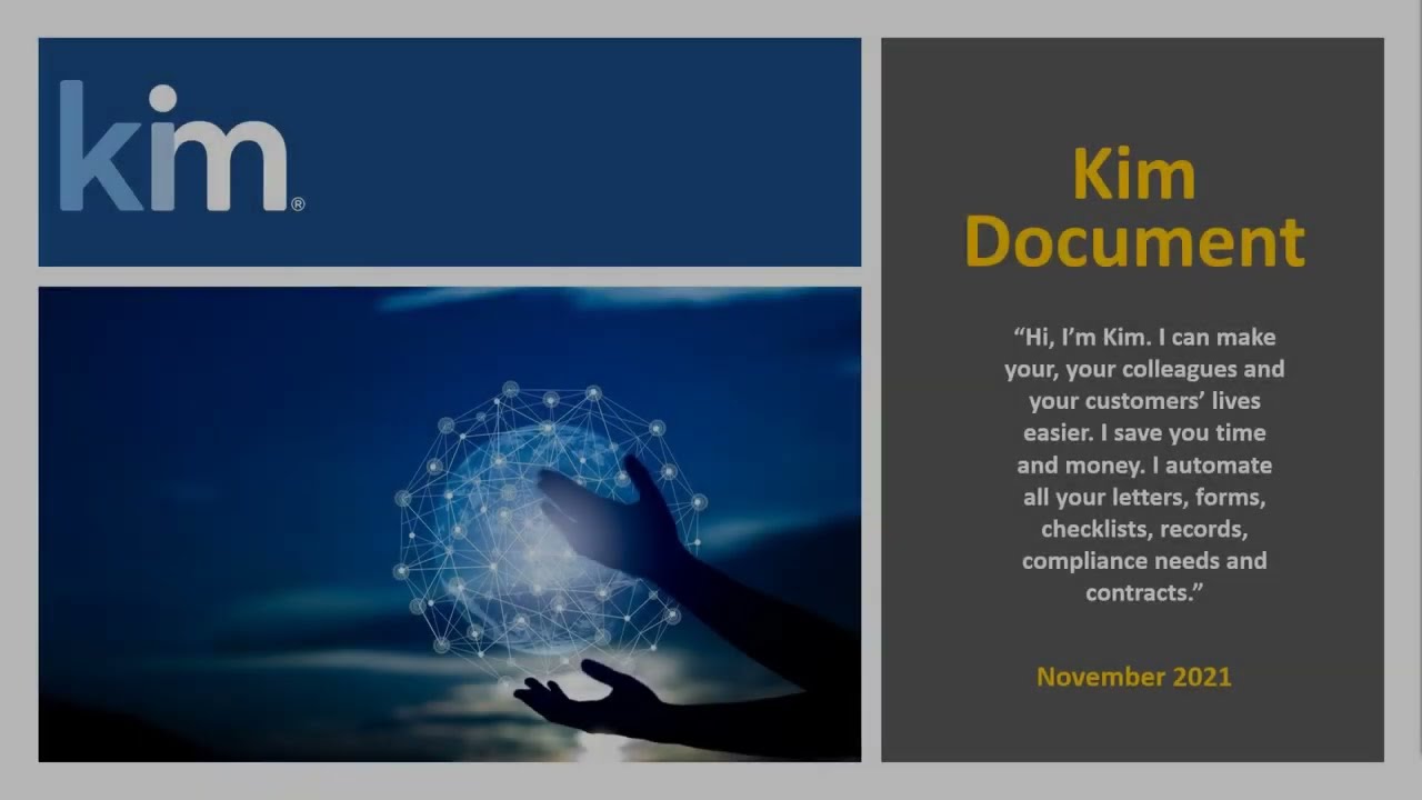 Kim Document - Getting Started