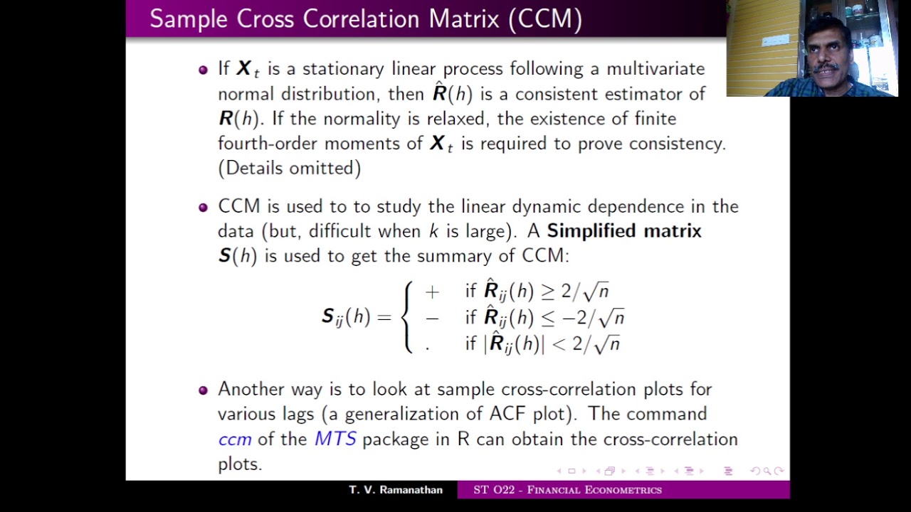 Multivariate Time Series Lecture 2