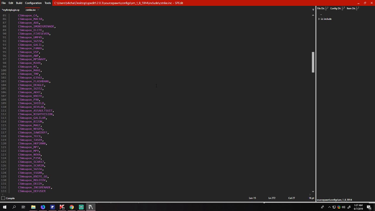 SourceMod Plugin Tutorial - 6 - Includes!!!