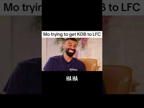 Mo Salah attempts to recruit Kevin De Bruyne to join Liverpool! #LFC #Fy #foru #shorts #explore #Fyp