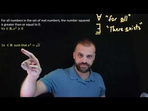 Mathematical Notation: ∀ "For all" and ∃ "There Exists"