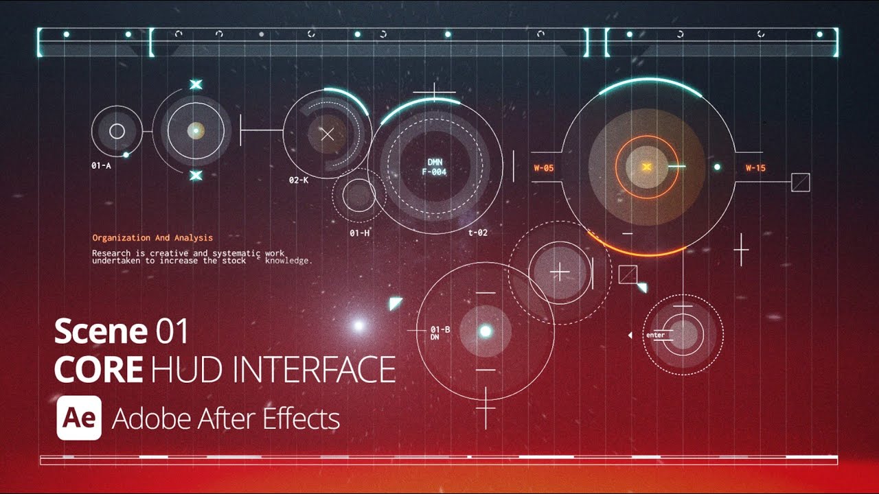 Futuristic HUD Interface Core 🔥 | Sci-Fi UI Elements for After Effects & Premiere pro